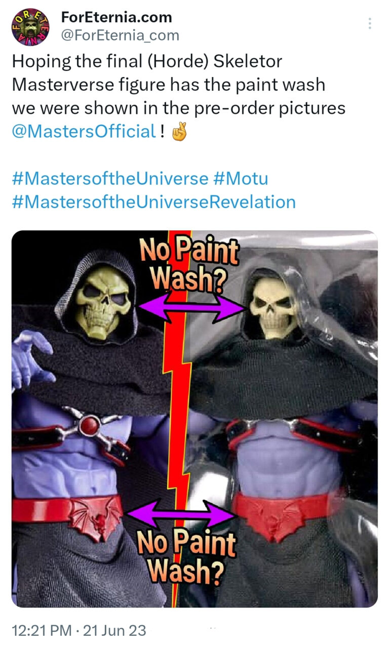 Masterverse Wave 10 Revelation (Horde) Skeletor Packaging and Artwork ...