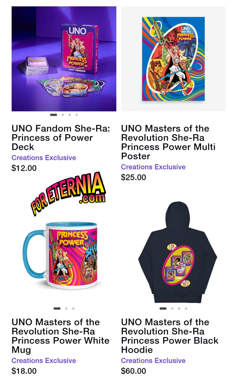 New UNO SHE-RA: PRINCESS OF POWER Game Merchandise is available at ...
