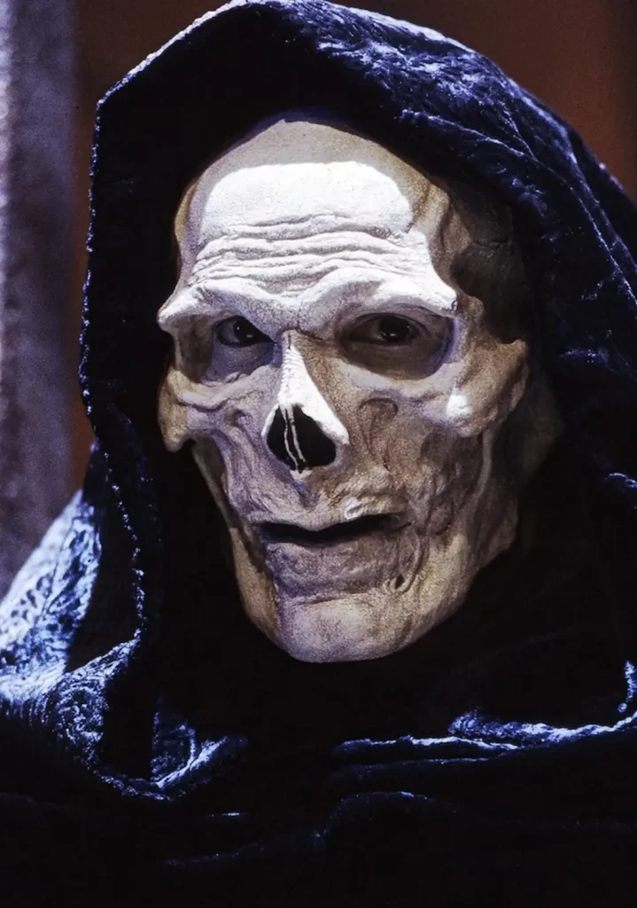 Actor JARED LETO wears a “blue-skinned muscle suit” for his SKELETOR ...